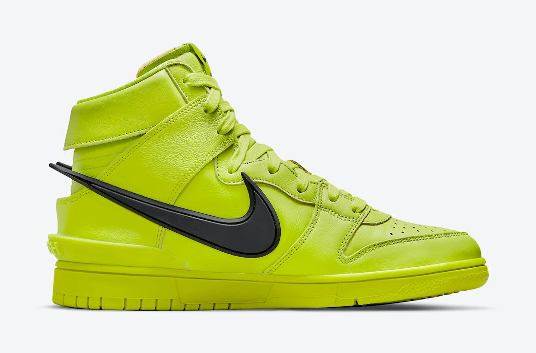 Nike SB Dunk High AMBUSH Flash Lime Atomic Green Black CU7544-300 ...