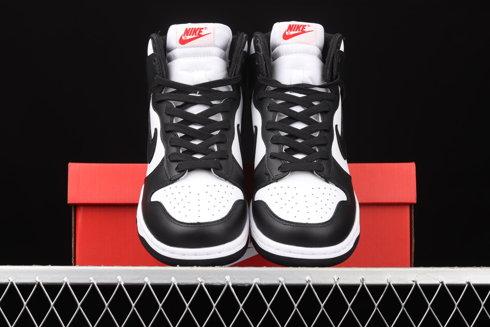 Nike SB Dunk High Panda 2021 Black White University Red DD1869-103 ...
